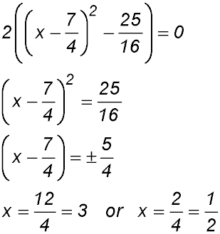 Complete the Square - Steps to follow