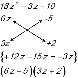 Cross method (non monics) TYS 1 Solns