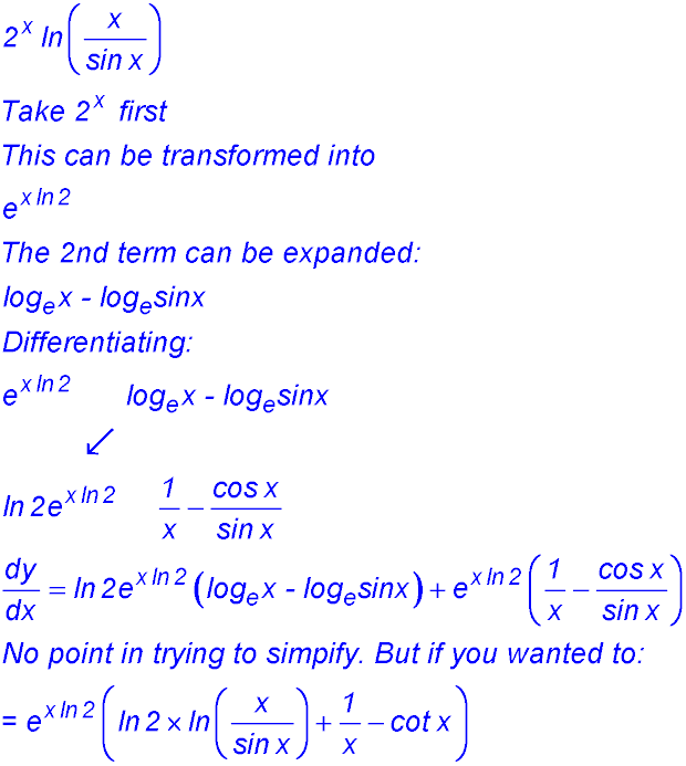 Multi-function calculus TYS 1 Solns