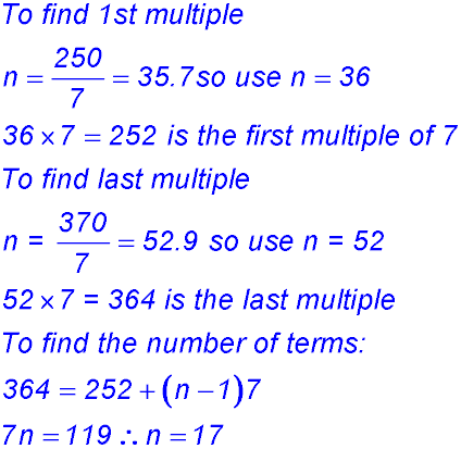 Series - Arith - Summation - TYS 1