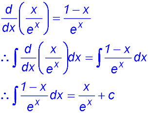 Exponential - Integration - Diff...Hence find TYS 1 solns