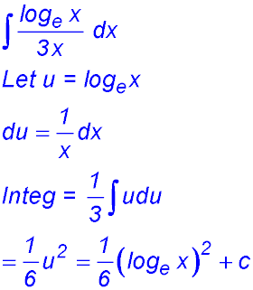 Logarithms - Rev Chain Rule - TYS 1 Solns
