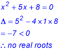 Discriminant - TYS 1
