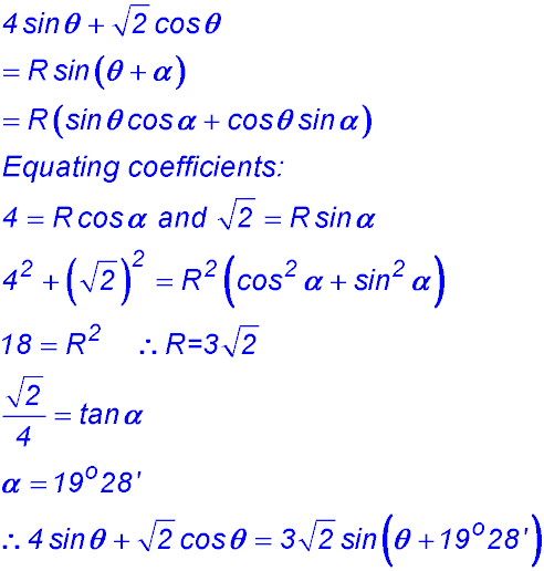 Trig - equations - auxilliary angles - TYS 1