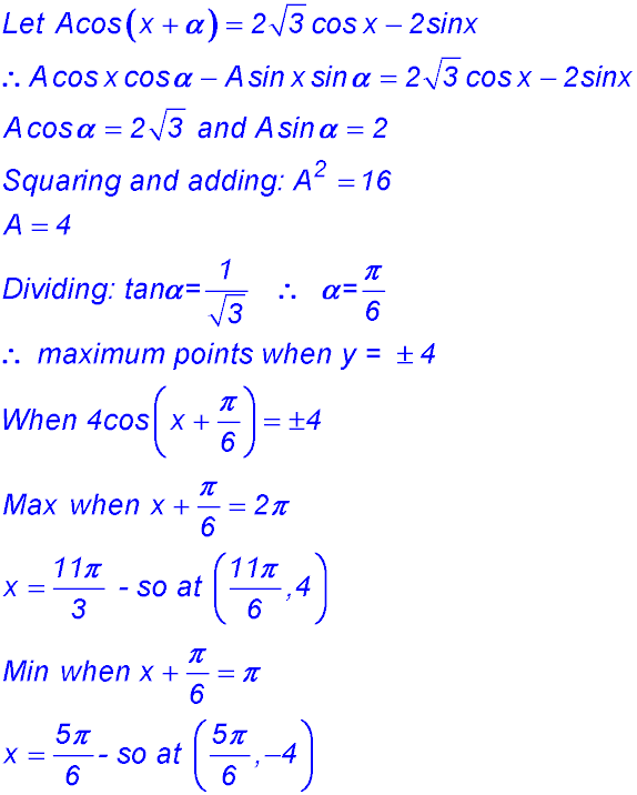 Trig - equations - auxilliary angles - TYS 1