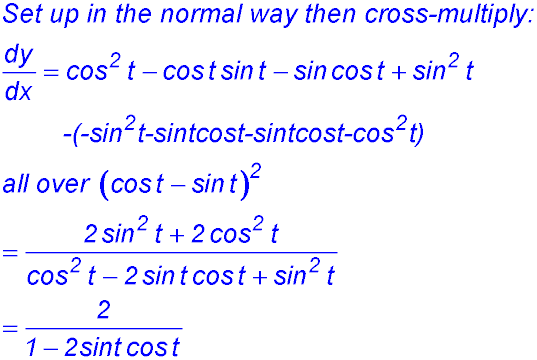 Trig Fns - Different TYS 1 Solns