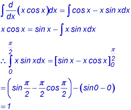 Trig - integ - Diff hence find TYS 1 Solns