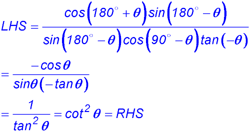 Trig - Identities - TYS 1 Solns